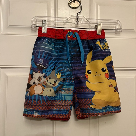 Pokemon | Bottoms | Pokmon Kids Shorts Red And Blue | Poshmark